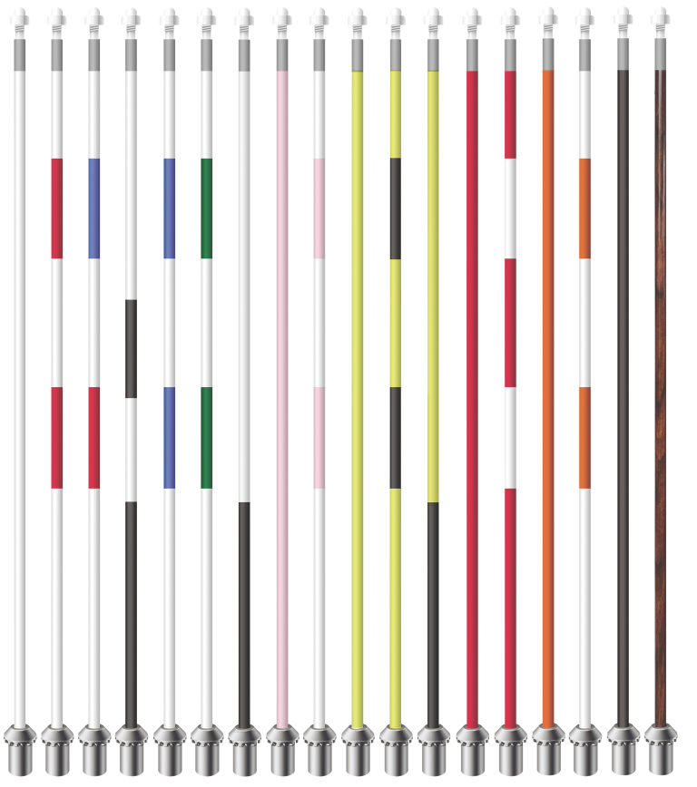 7.5' regulation flagstick royaline fiberglass green pin | Golf Griffin