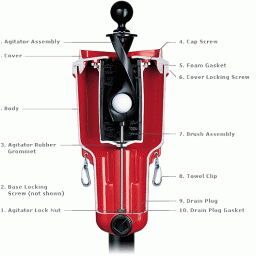BALL WASHER STAND TRI-POD BASE - Golf Griffin