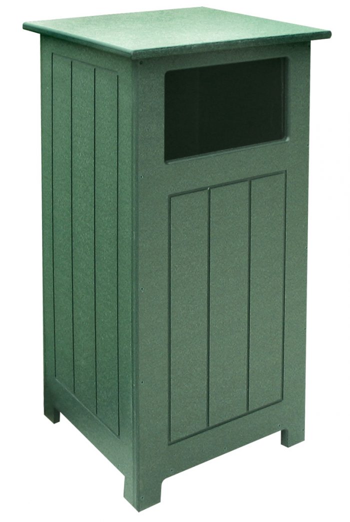 square trash container 16 gallon receptacle garbage | Golf Griffin